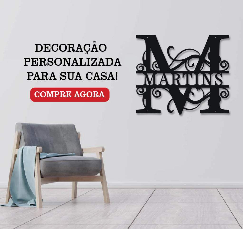 Decor Vibes – Placas Personalizadas em Metal e Madeira