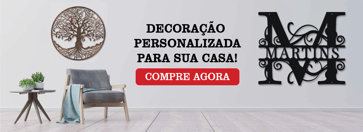 Decor Vibes – Placas Personalizadas em Metal e Madeira